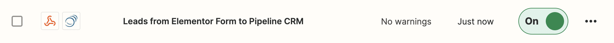 Pipeline CRM Integration with Elementor Forms