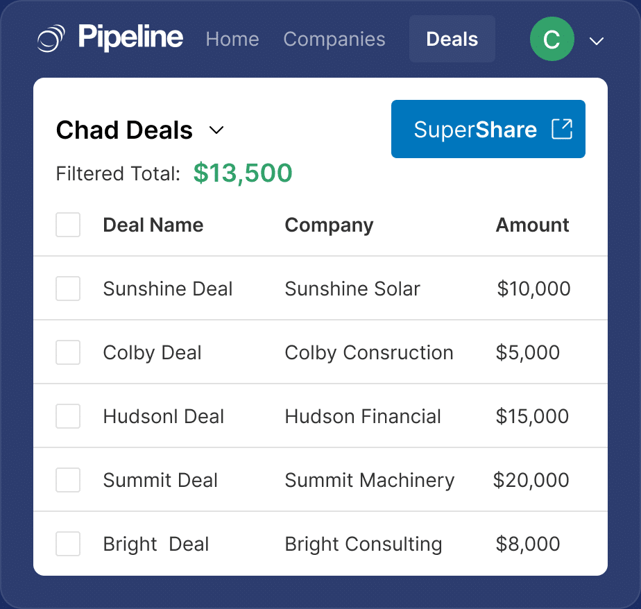 SuperShare | Simple. Secure. Sharing. | CRM Software