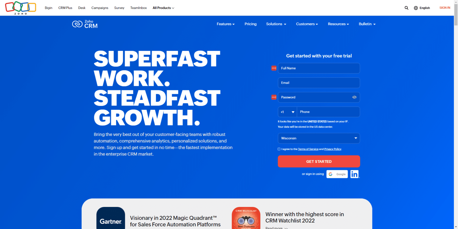 Best CRMs with Google Workspace Integration